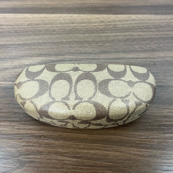 Coach | Accessories | Coach Signature Logo Hardshell Glasses Case ...